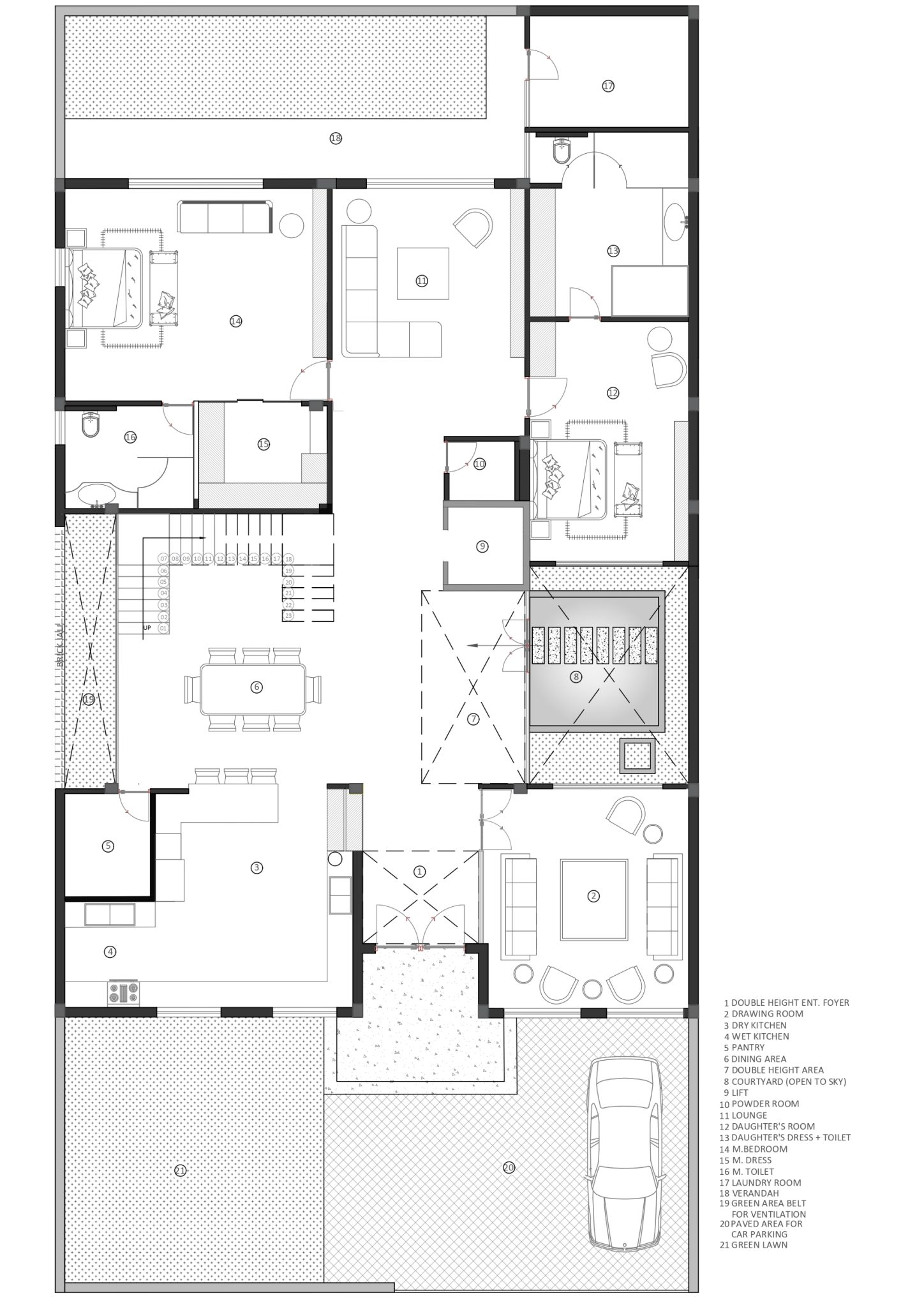 This Punjab Home Design is an Oasis of Solitude | La Luna Design House