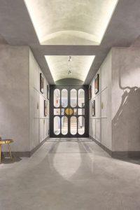 This Cement Texture Wall Office is a Blend of Minimalism and Luxury | Olive