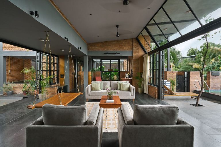 This house by the lake is Inspired by Wada Architecture | Studio Prakriya