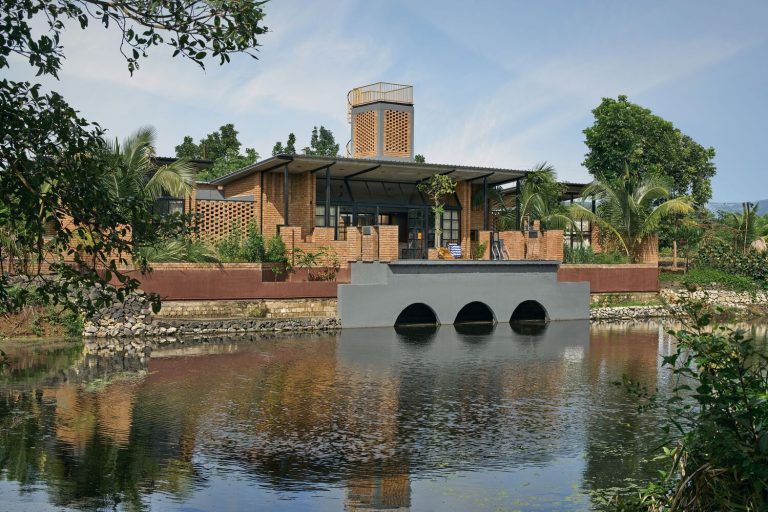 This house by the lake is Inspired by Wada Architecture | Studio Prakriya