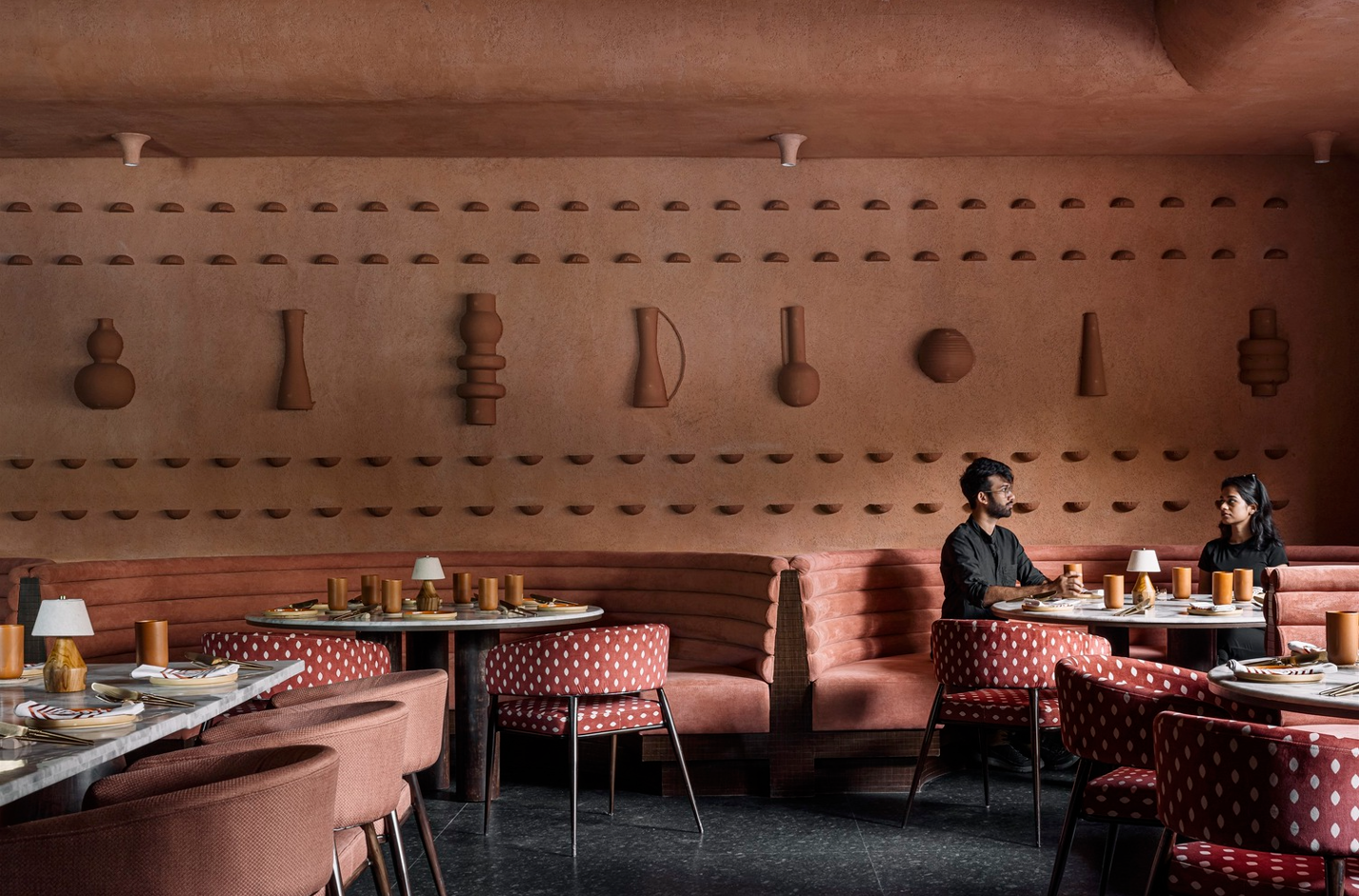 The Interior of this Indian Restaurant Establishes a Distinct Urban ...