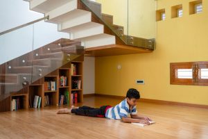 This Residential Home Integrates Elements of Traditional Living in ...