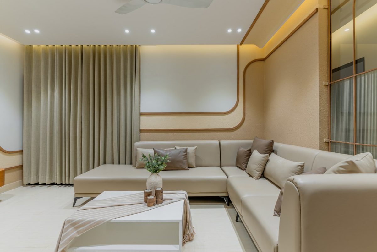 This Interior Flat Design Creating a Warm and Harmonious Space | Arc ...