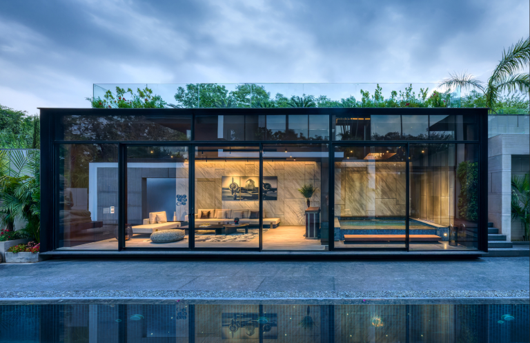 A Pool House Design Creating Linear Elegance | DADA Partners