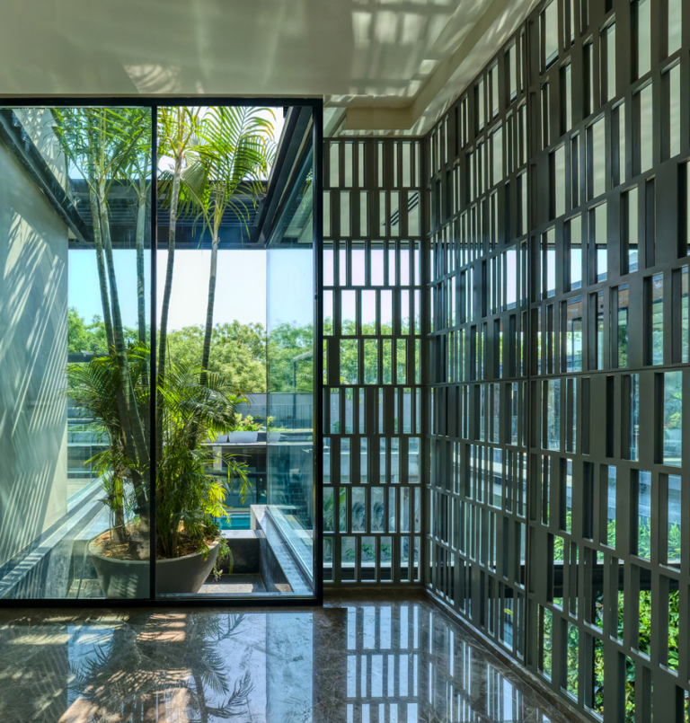 A Pool House Design Creating Linear Elegance | DADA Partners