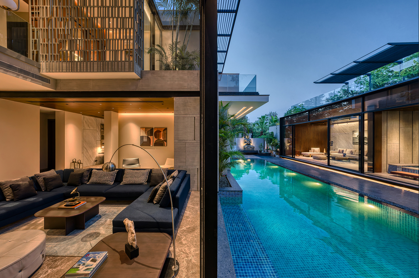 A Pool House Design Creating Linear Elegance | DADA Partners