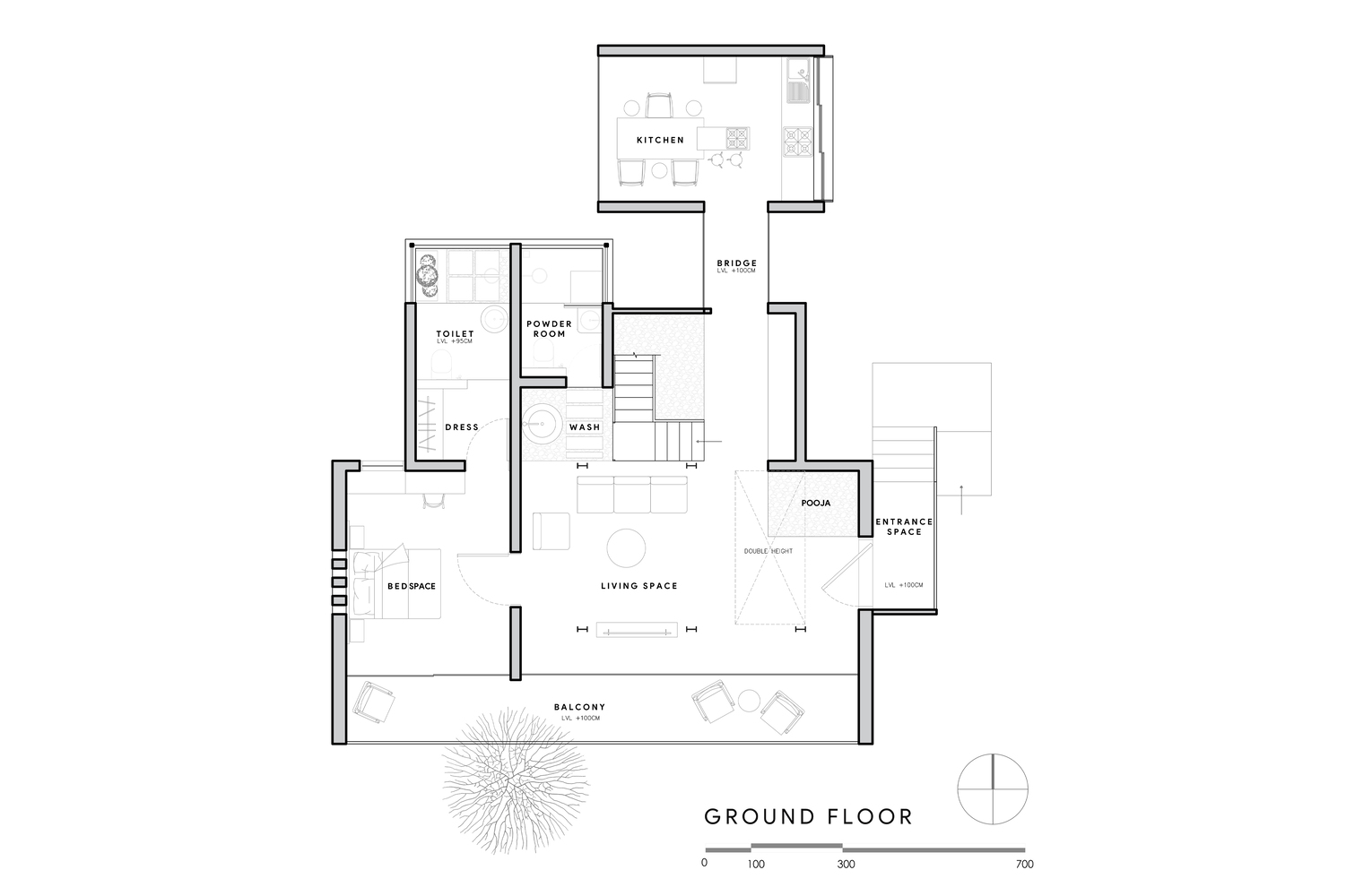 2 Bedroom House Design Honors Nature's Color And Elements | Studio ...