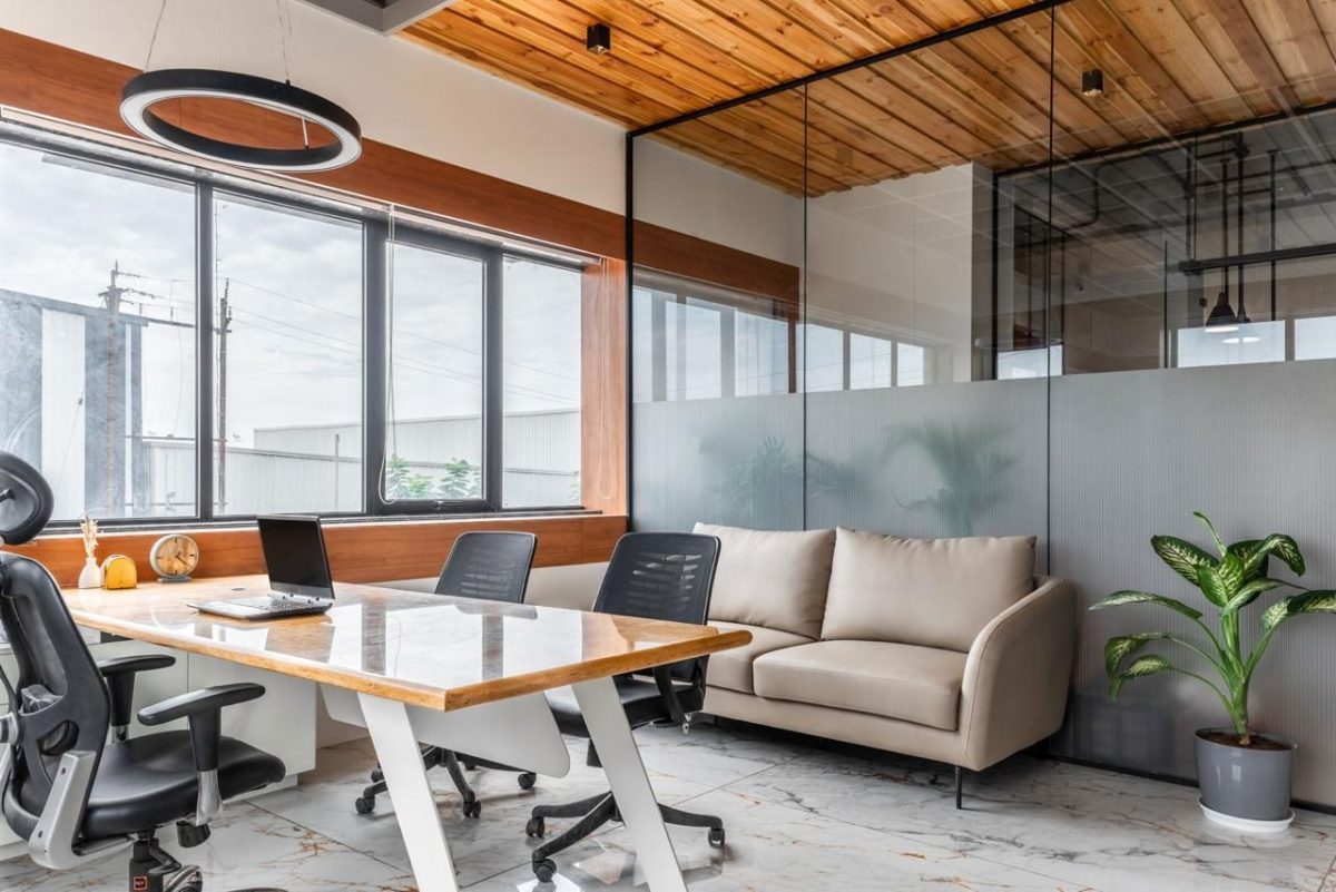 Interior Design For Office Transforms Bare Shell into a Functional ...