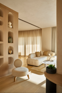 Organic Modern Interior Design in The House of Contours Embraces ...