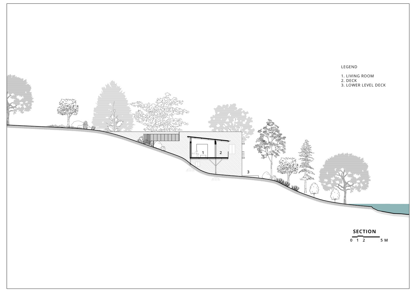 This Slope House Is A Functional Retreat Amidst Nature | Red Brick Studio