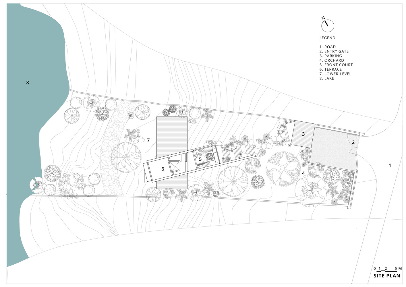 This Slope House Is A Functional Retreat Amidst Nature | Red Brick Studio