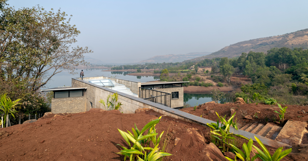 This Slope House Is A Functional Retreat Amidst Nature | Red Brick Studio