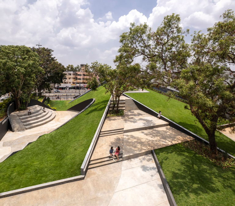 The Steel Roof Design Presents Dual Fronts And No Back | Thirdspace ...