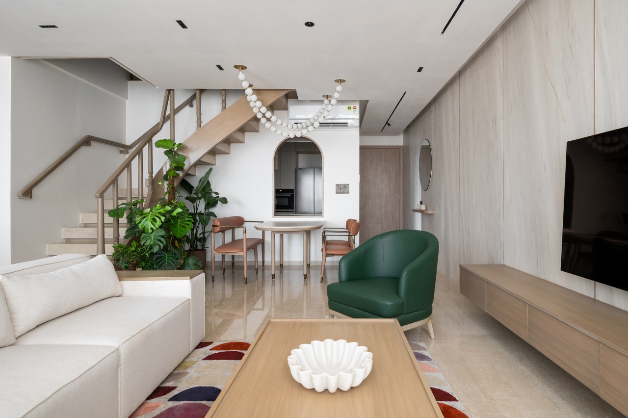 Duplex Interior Design of SKAI House Creates a Minimal and Cozy Abode ...