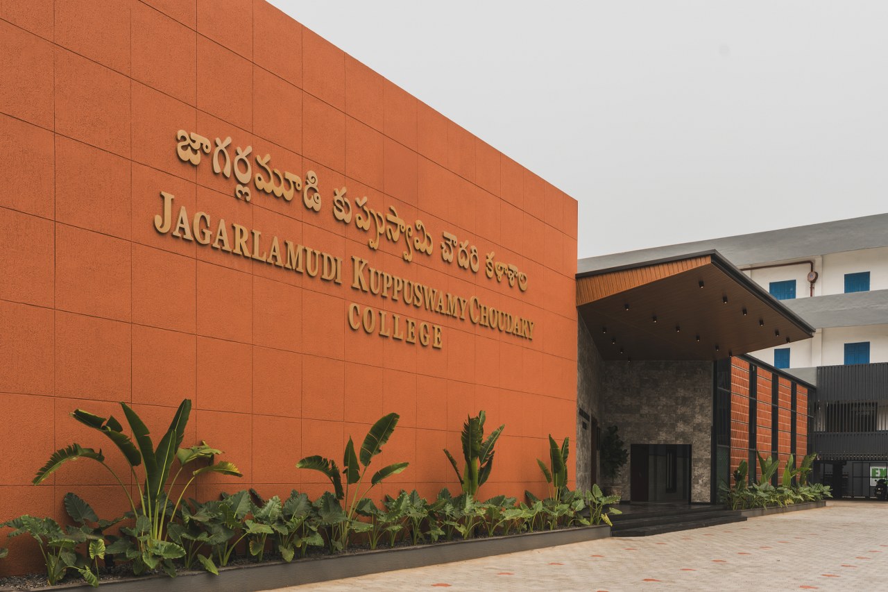 The Facade Material of JKC College, Guntur Adds To Its Architectural ...