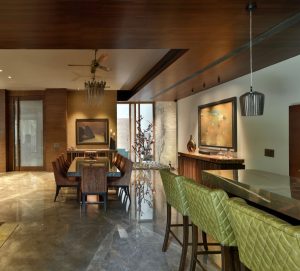 This High Ceiling House in Sushant Lok Seamlessly Blends With Nature at ...