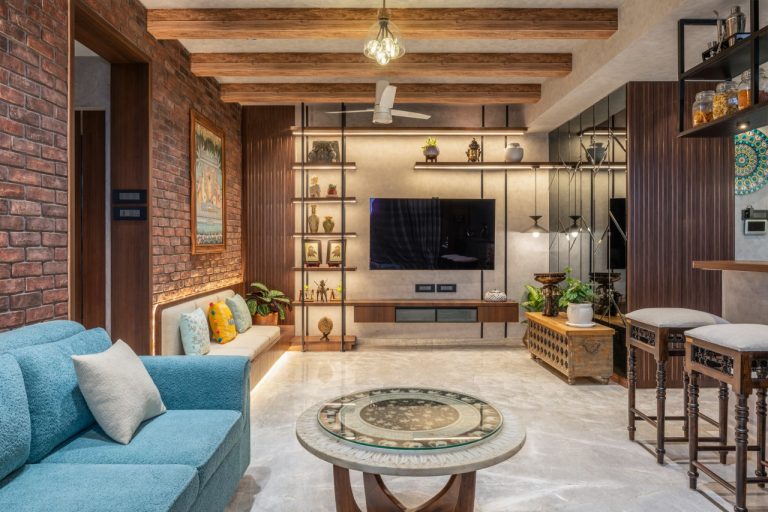 This Modern Rustic Interior Design Is The Perfect Blend Of Raw And Refined | SK Design Studio