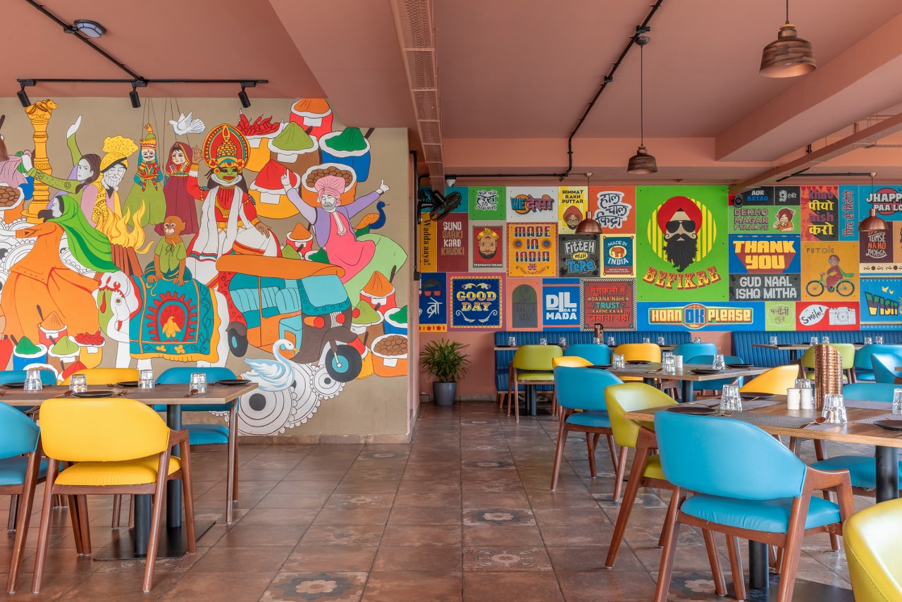 This Indian Restaurant Interiors Are Brought To Life with Punjabi Dhaba ...