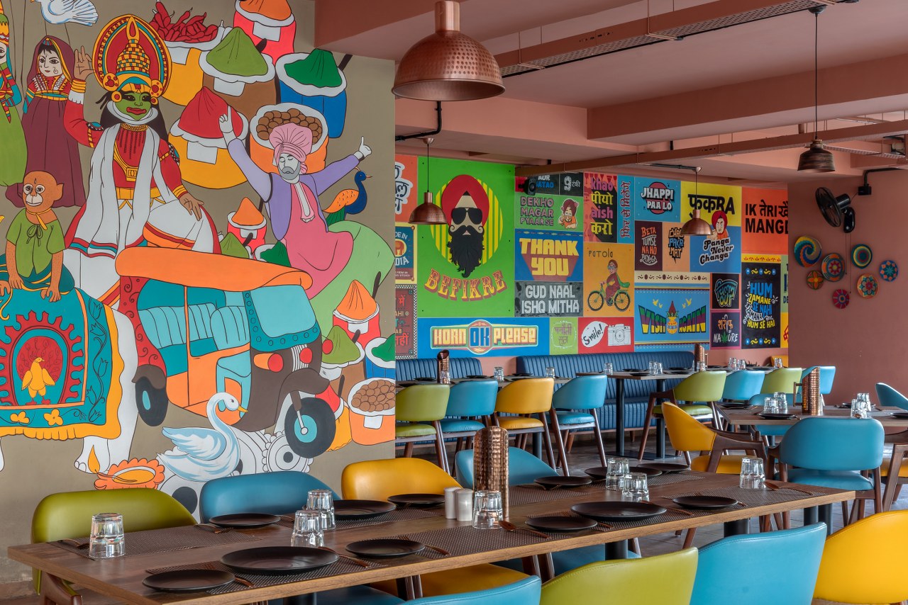This Indian Restaurant Interiors Are Brought To Life with Punjabi Dhaba ...