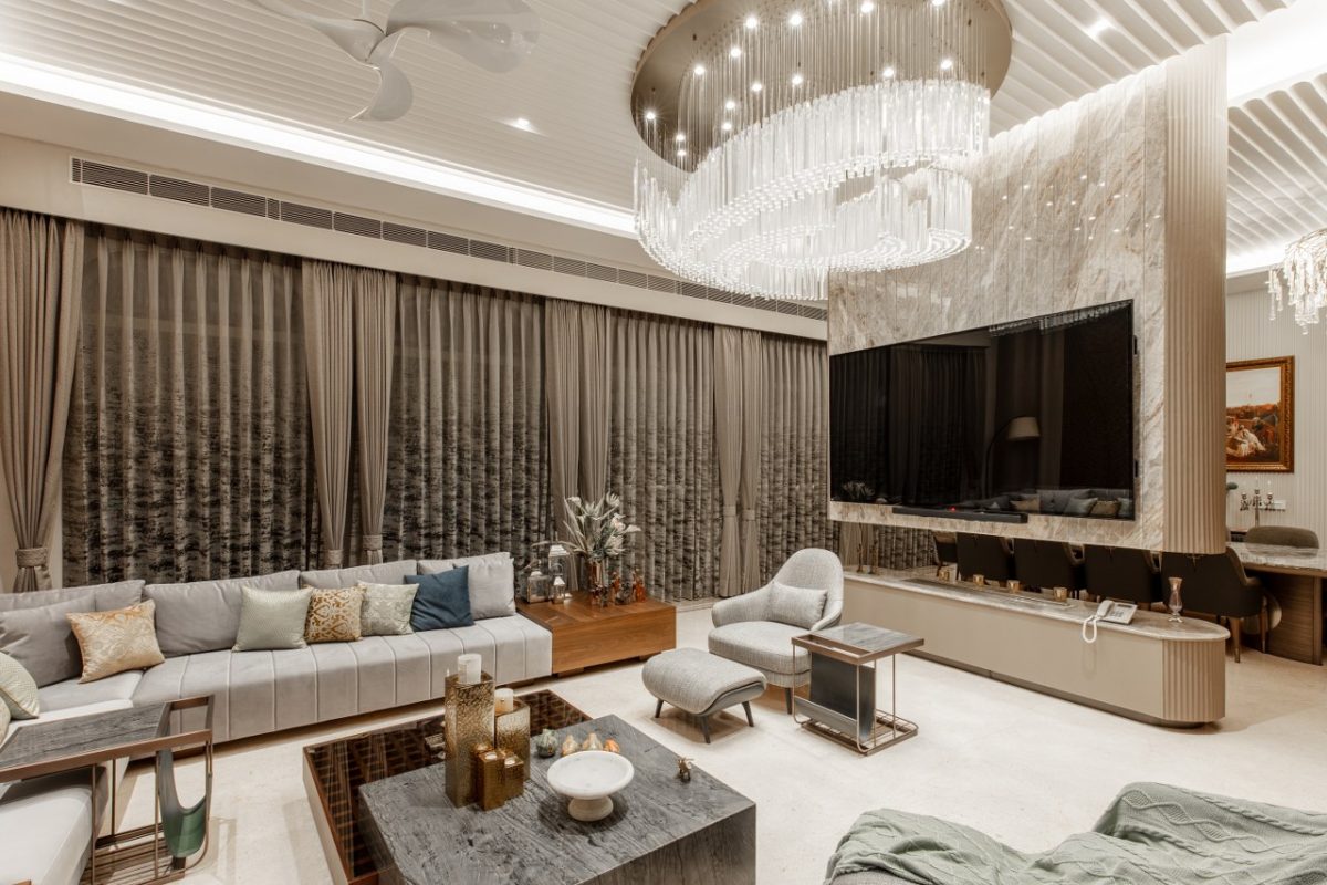 A Luxury Contemporary House Celebrates The Art of Double-height Living ...