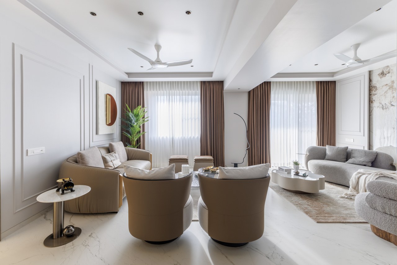 Luxury Modern Apartment Blends Two Homes Into One Elegant Space ...