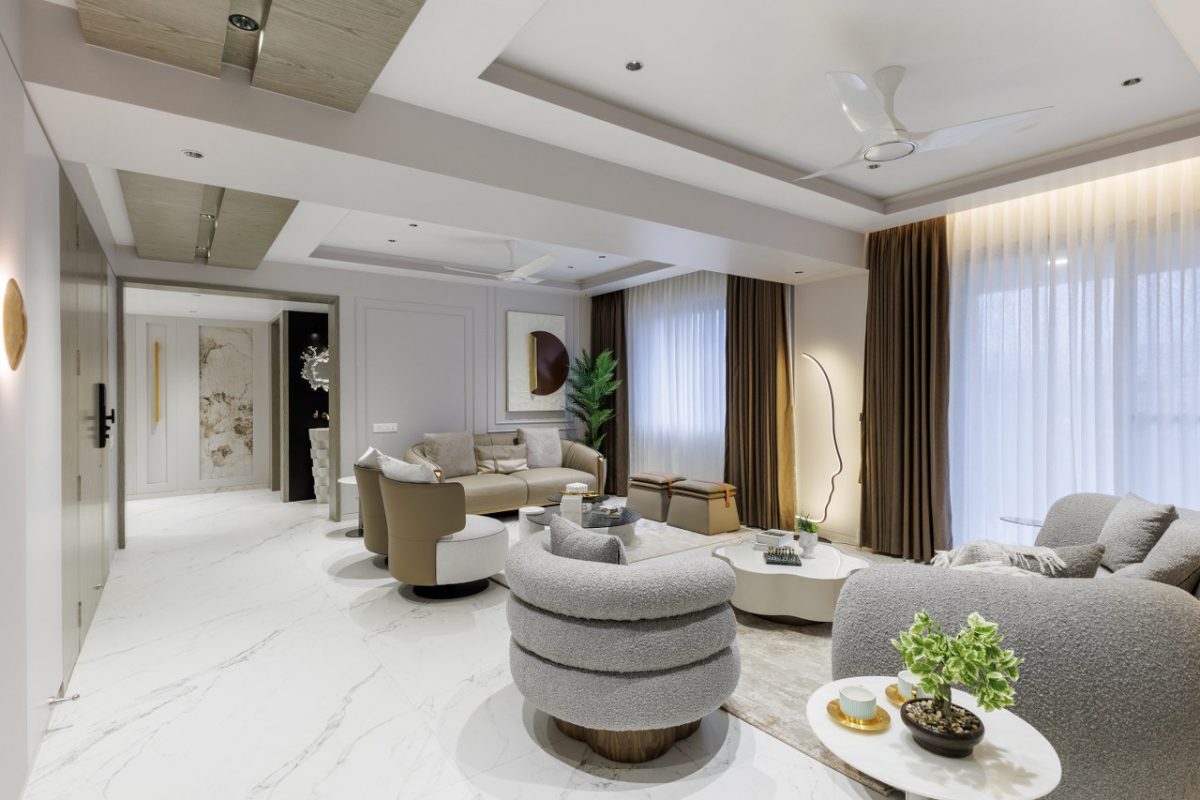 Luxury Modern Apartment Blends Two Homes Into One Elegant Space ...