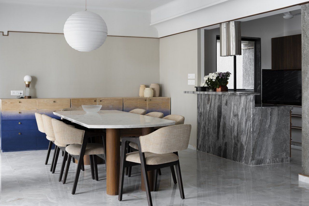 This 3BHK Home Showcases Modern Interior Apartment Design | DR&W ...