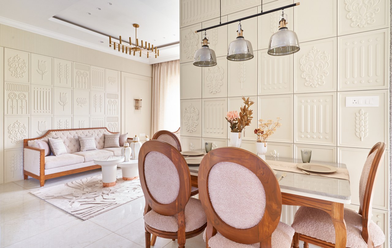 Neutral Interior Creates A Polished And Rich Look In Modern Home Design ...