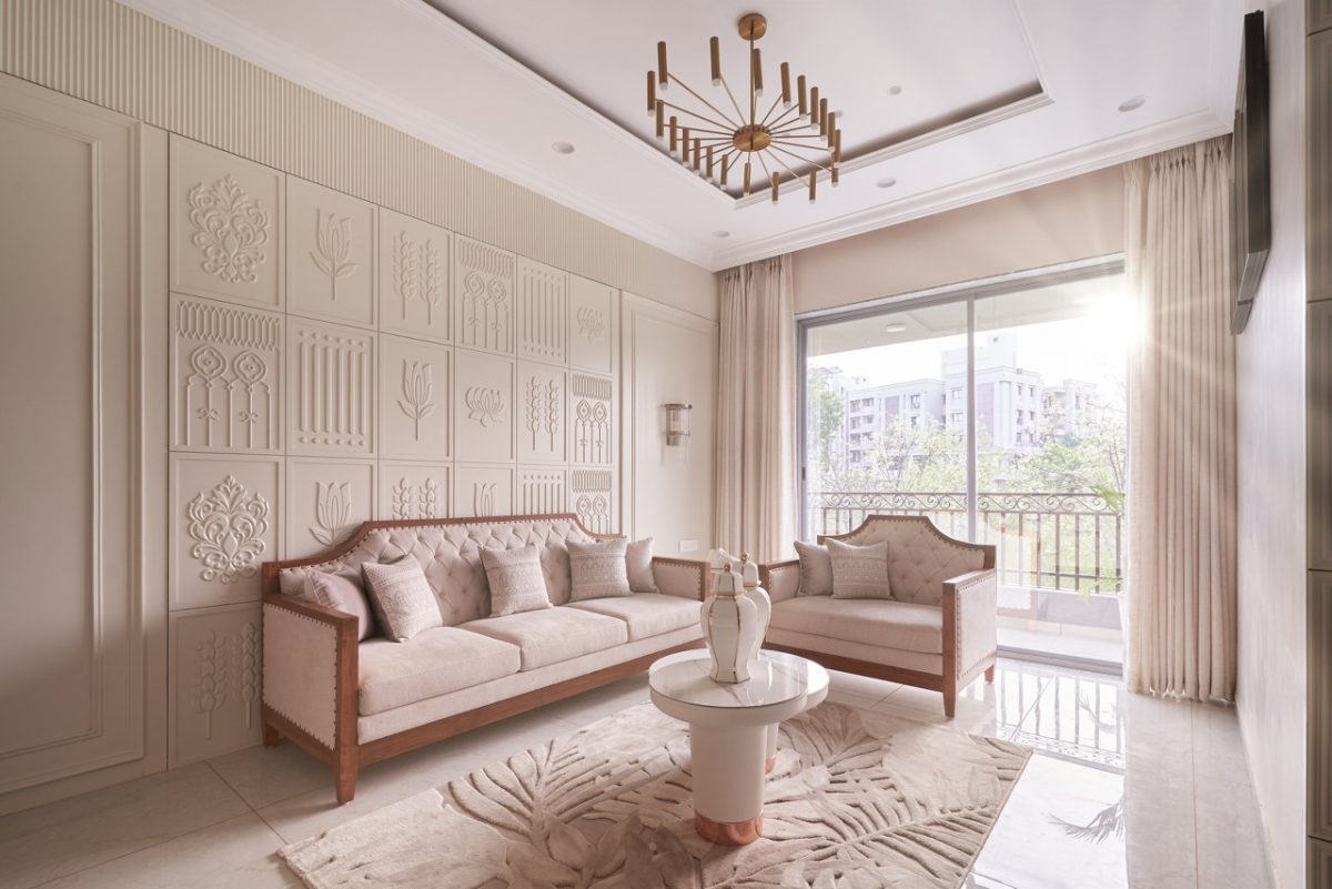 Neutral Interior Creates A Polished And Rich Look In Modern Home Design ...