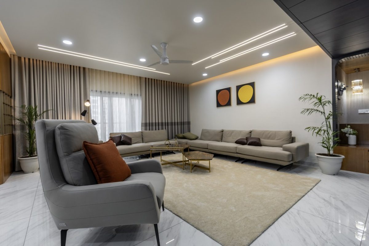 Warm Interior Design Defines The Soul of This Elegant 4BHK Project ...