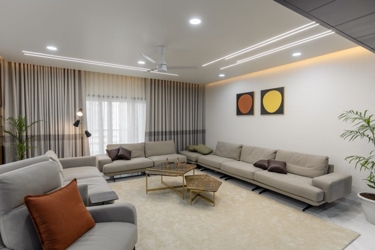 Warm Interior Design Defines The Soul of This Elegant 4BHK Project ...