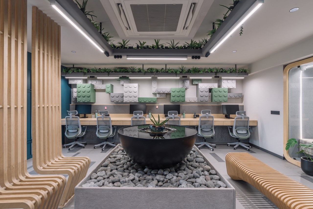 Offbeat Oasis Is A Bold Language In Commercial Office Design | Amogh ...