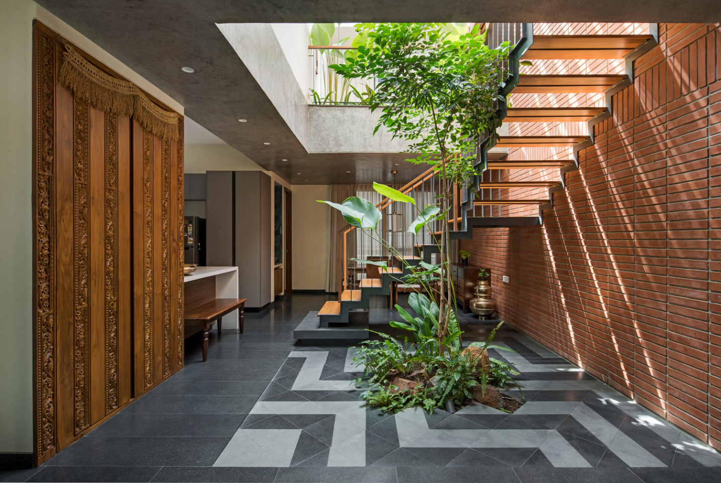 This 4000 sq ft House Design Unfolds Calm Lifestyle | Avani Mudra Design