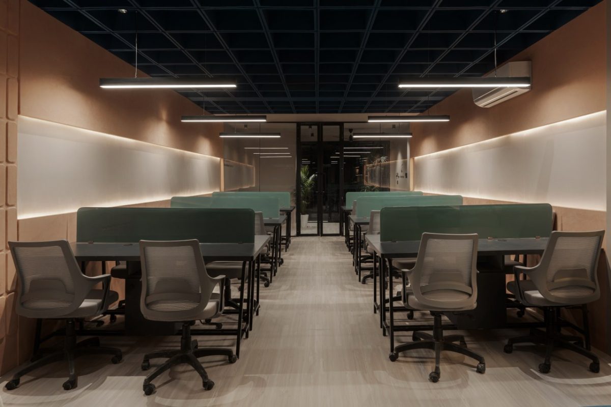 This Launch Pad for Empires Features A Bold Waffle Ceiling | Space ...