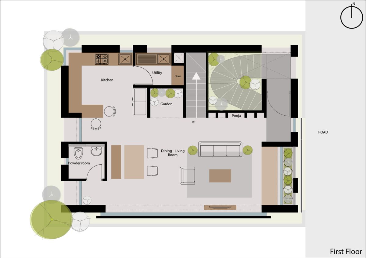 A Contrast Design Stands Out In the Turahalli House | ShoulderTap