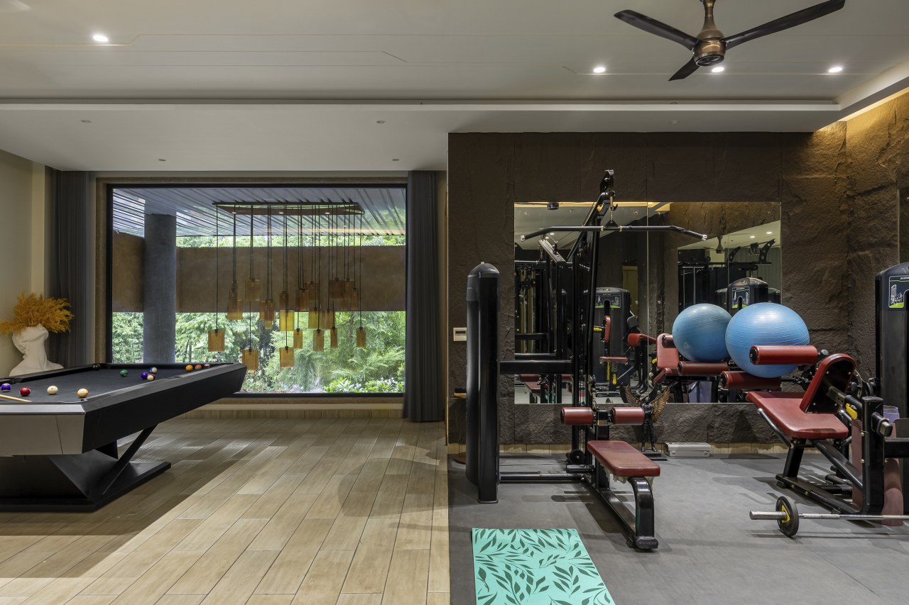 Golden Accents Stand Out in the Interiors of This Noida Bungalow ...