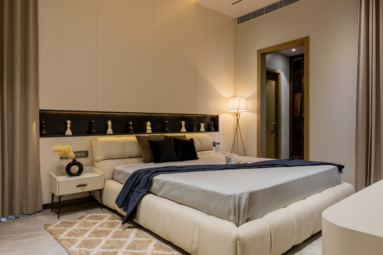 Golden Accents Stand Out in the Interiors of This Noida Bungalow ...