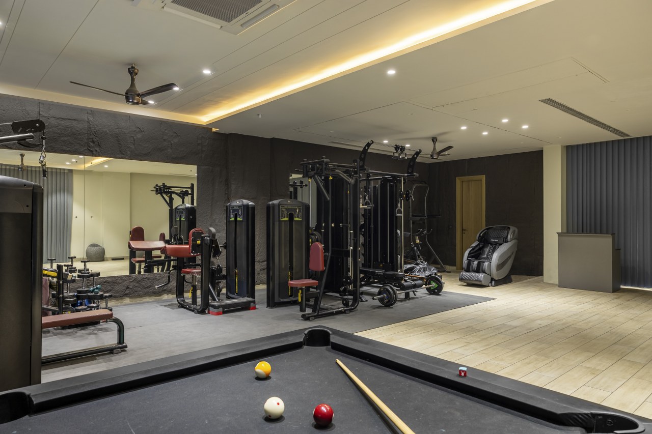 Golden Accents Stand Out in the Interiors of This Noida Bungalow ...