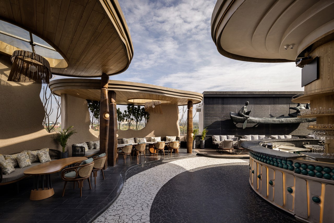 A Terrace Restaurant in Haryana is Redefining Fluid Architecture for an ...