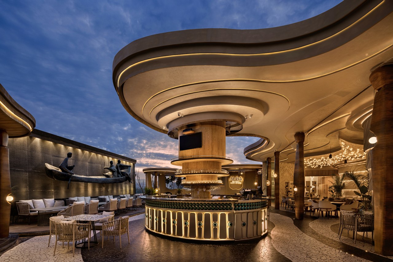 A Terrace Restaurant in Haryana is Redefining Fluid Architecture for an ...