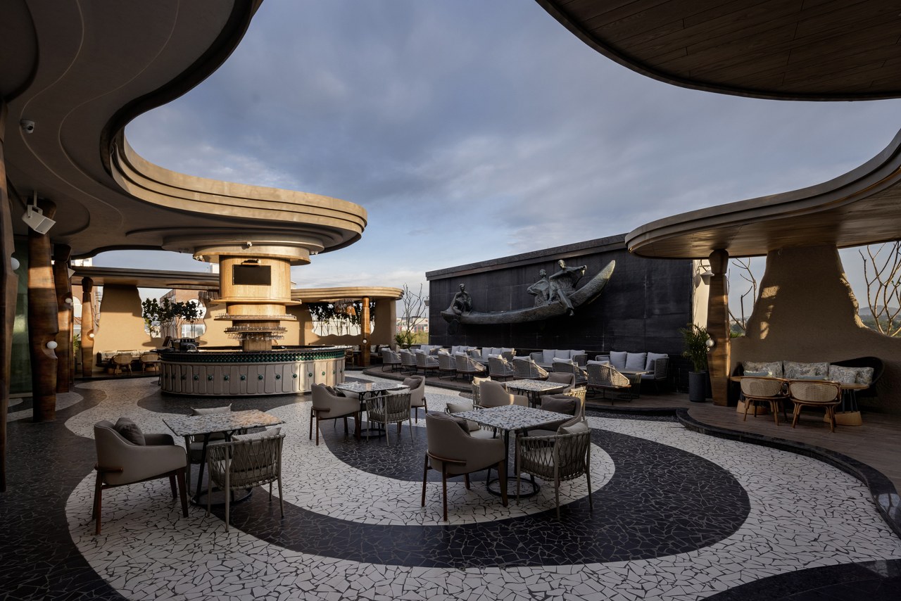 A Terrace Restaurant in Haryana is Redefining Fluid Architecture for an ...