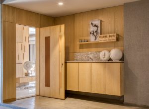 This Apartment with Wood Interior Design Celebrates Intricate ...