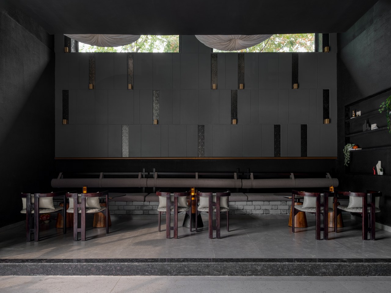 This Bespoke Cafe Is A Bold Experiment In Layered Raw Textures And ...
