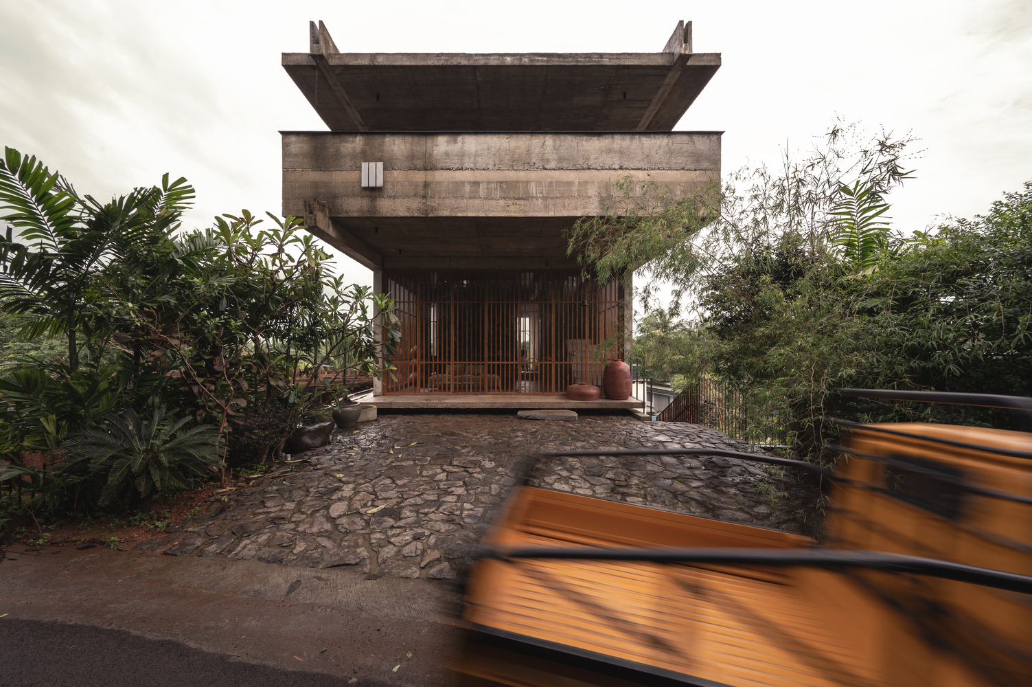 Exposed Concrete Forms The Outer Shell For This Mixed-Use Commercial ...