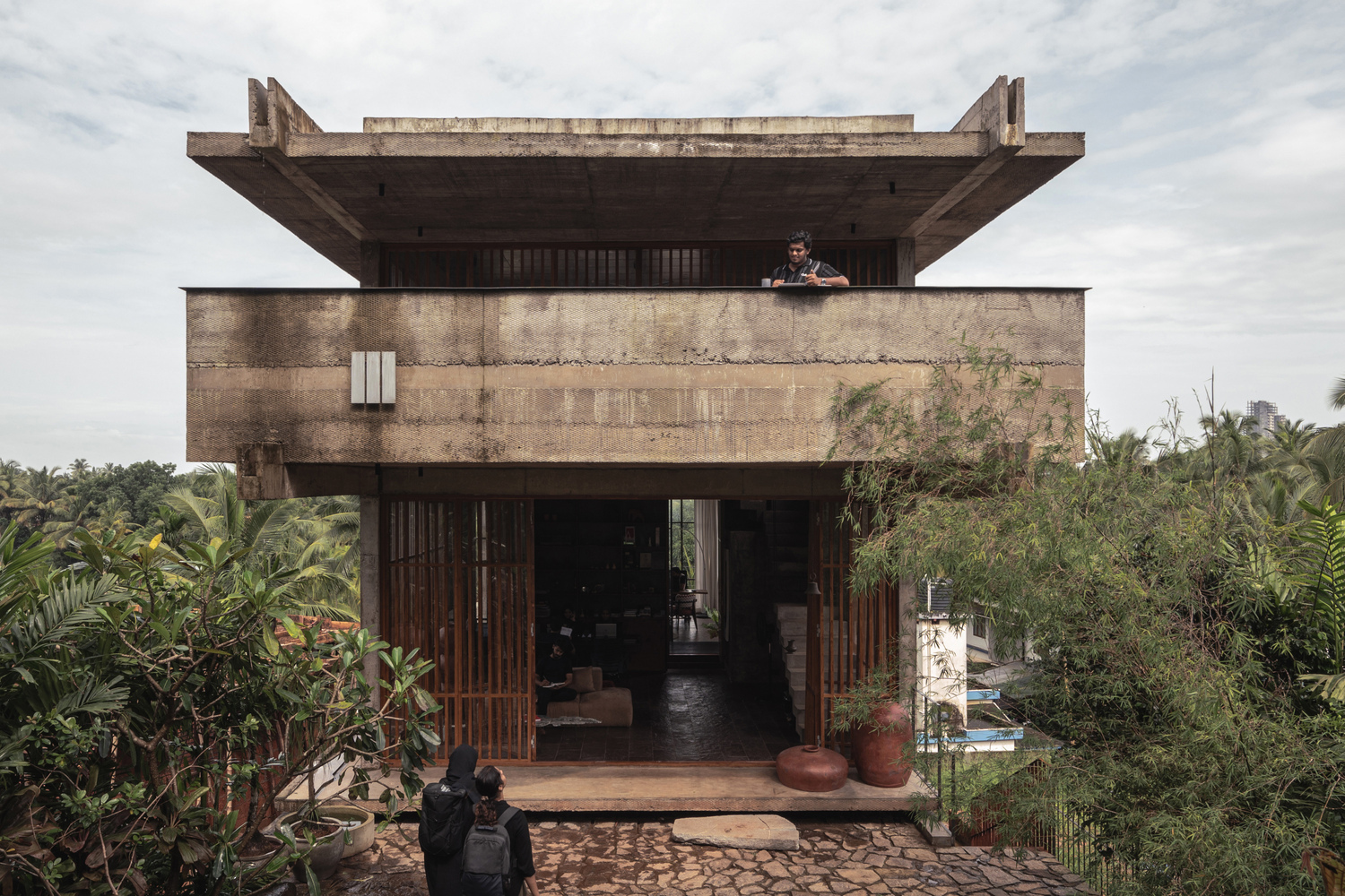 Exposed Concrete Forms The Outer Shell For This Mixed-Use Commercial ...