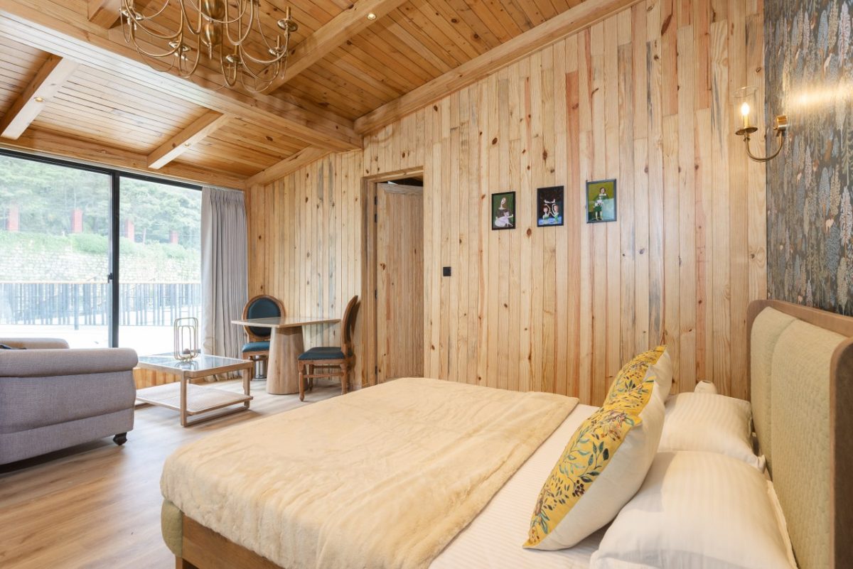 This Hillside Cottage Is Surrounded By Dense Deodar Trees And Overlooks ...