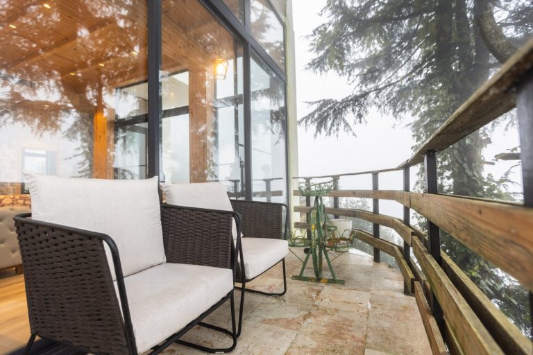 This Hillside Cottage Is Surrounded By Dense Deodar Trees And Overlooks ...
