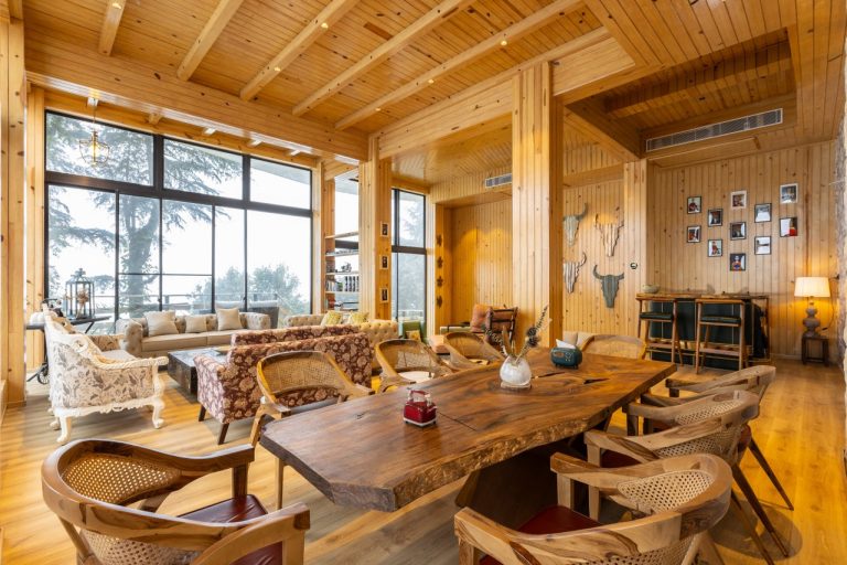 This Hillside Cottage Is Surrounded By Dense Deodar Trees And Overlooks ...