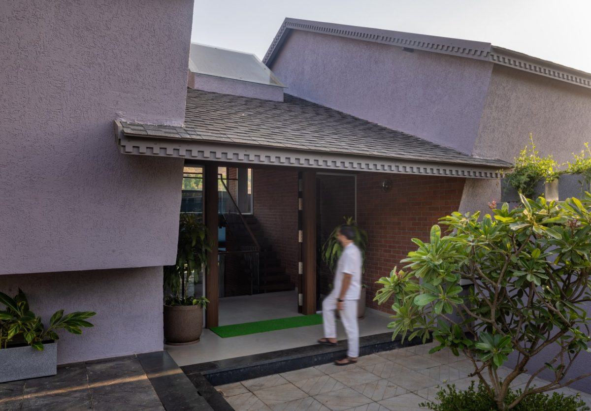 This Sloping Roof Home in The Sahyadri's Sits Harmoniously With Nature | Unbound Studio