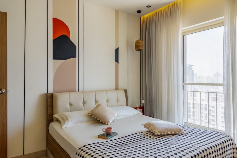 A Vibrant Home With Sparse Furnishing And Lively Spaces Sits ...